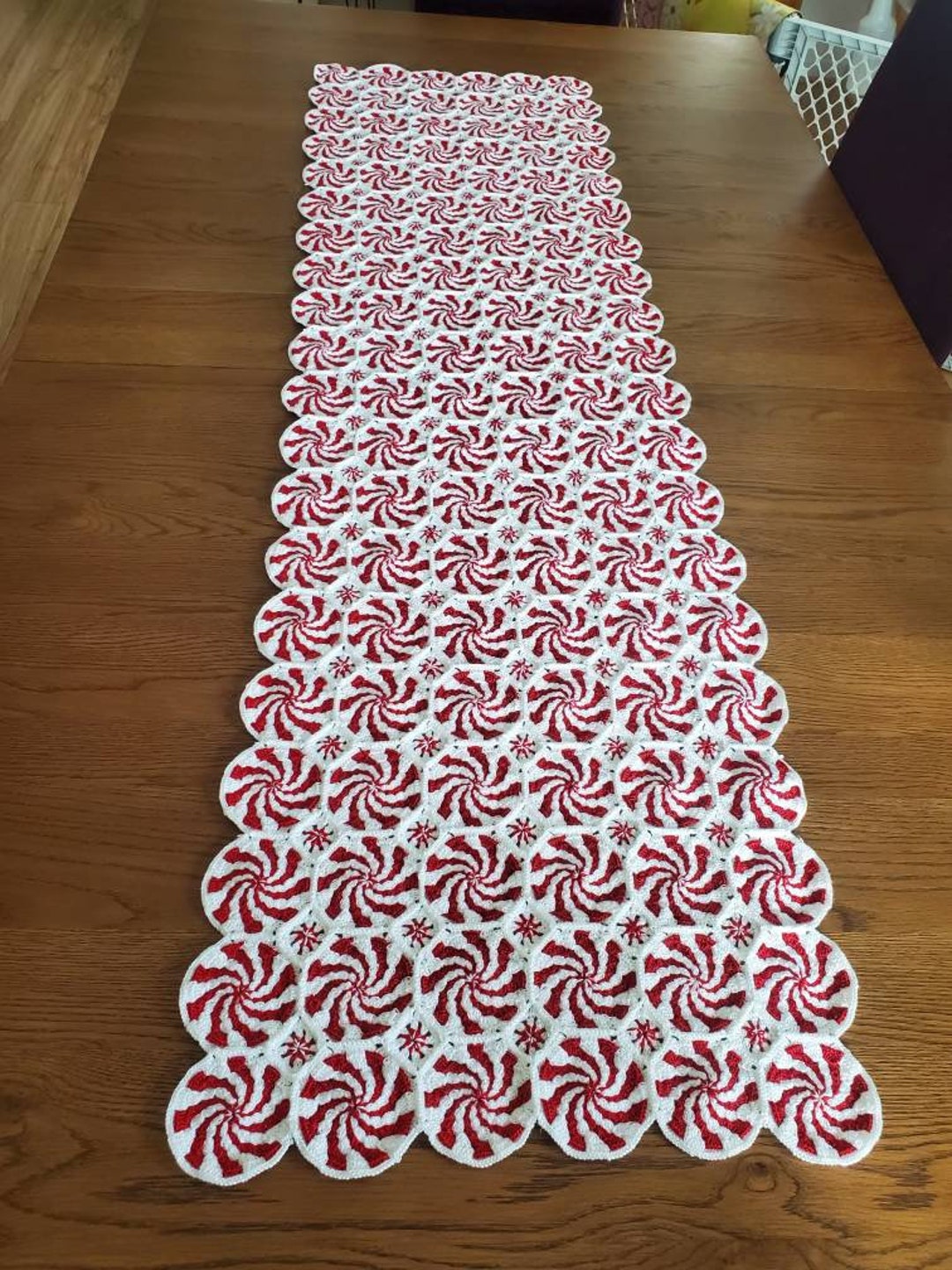 Peppermint Swirl Table Runner-made to Order - Etsy