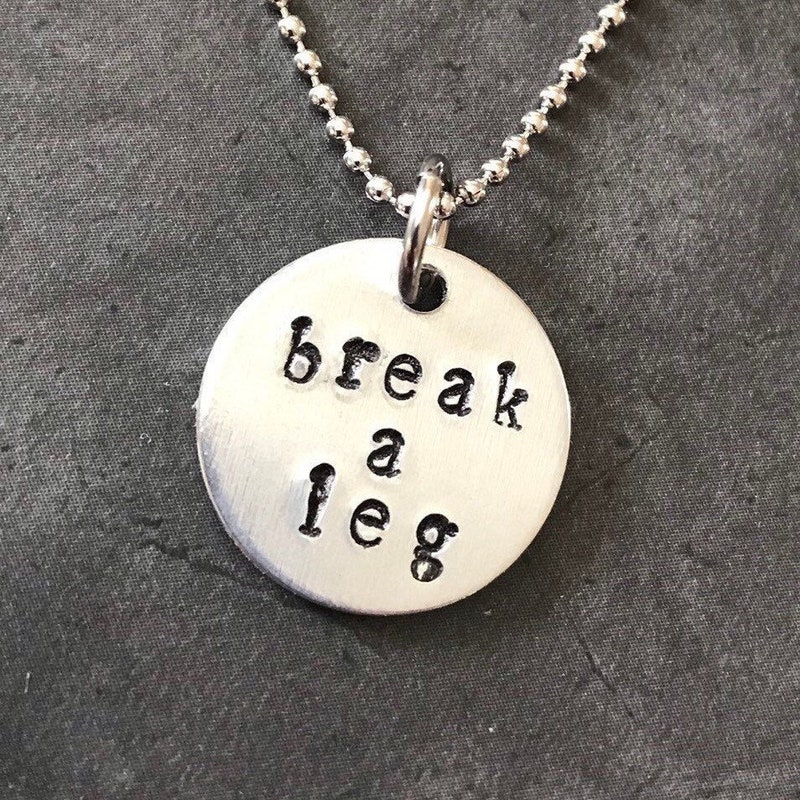 Break a Leg Charm Necklaces - Etsy