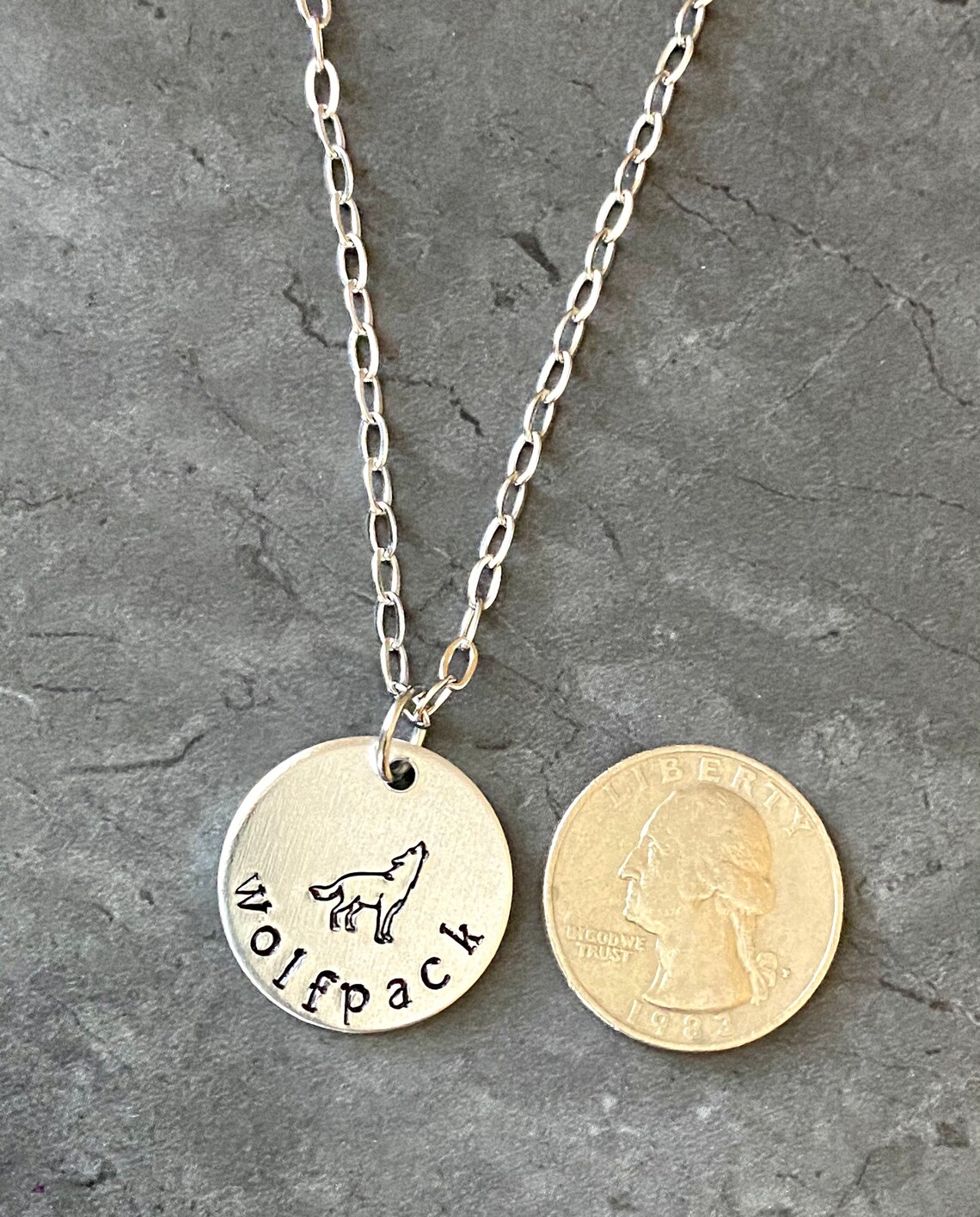 Wolfpack Necklace With Howling Wolf - Etsy