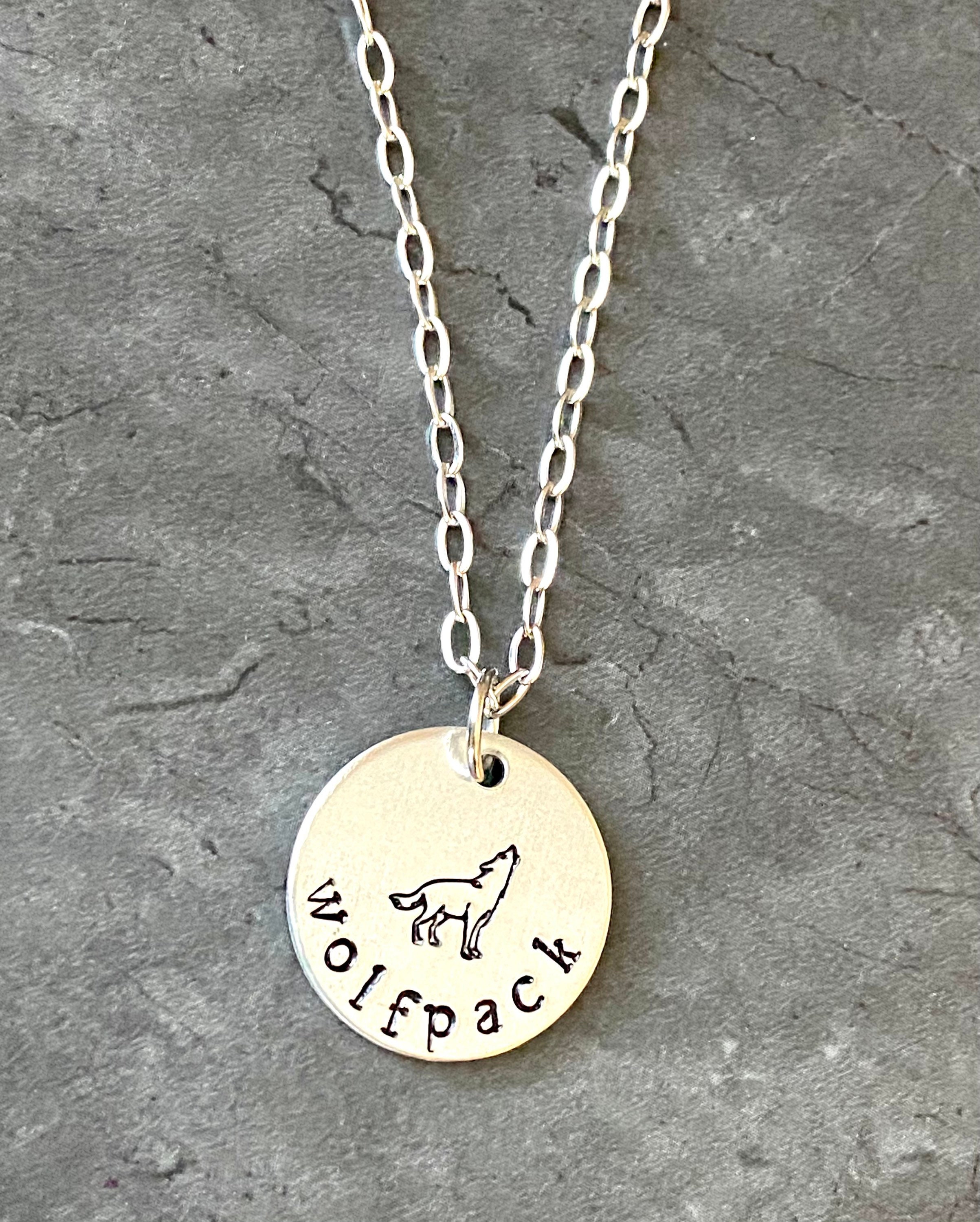 Wolfpack Necklace With Howling Wolf - Etsy