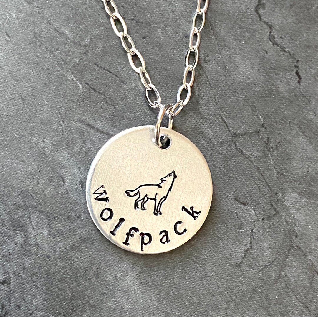 Wolfpack Necklace With Howling Wolf - Etsy