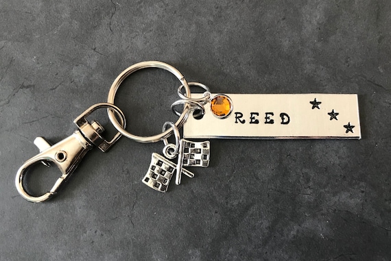 Race Car Driver Nascar Keychain Racing Jewelry | Etsy