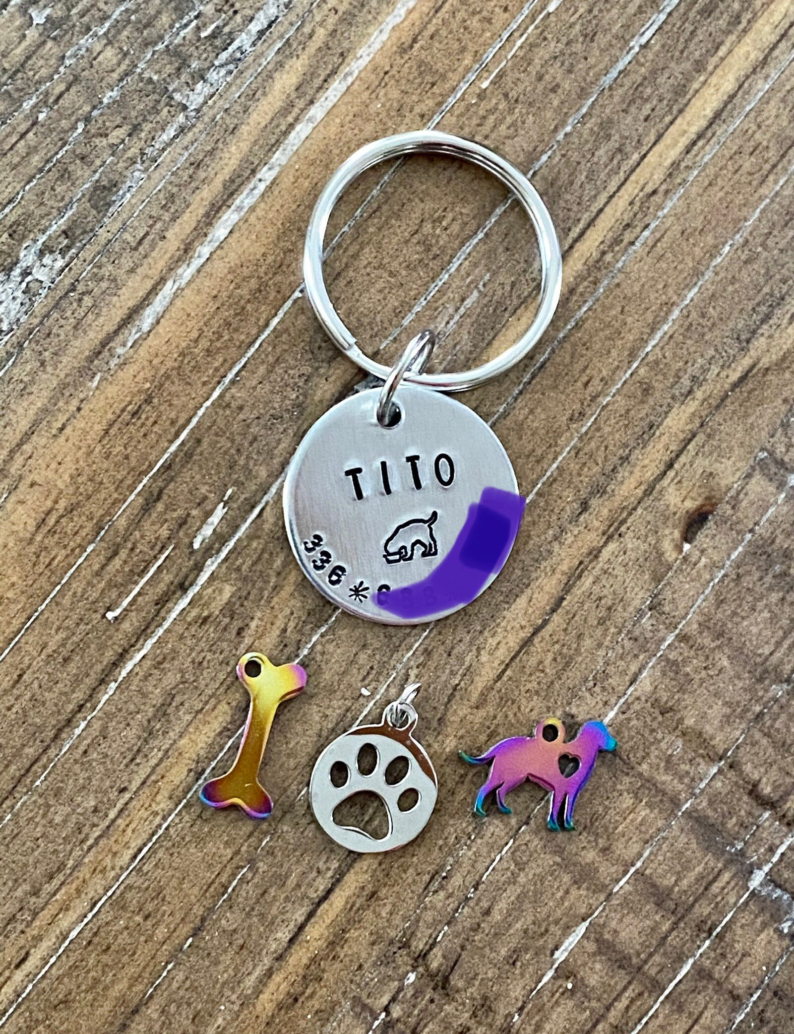 Puppy Dog ID Identification Collar Tag With Name Phone Number - Etsy