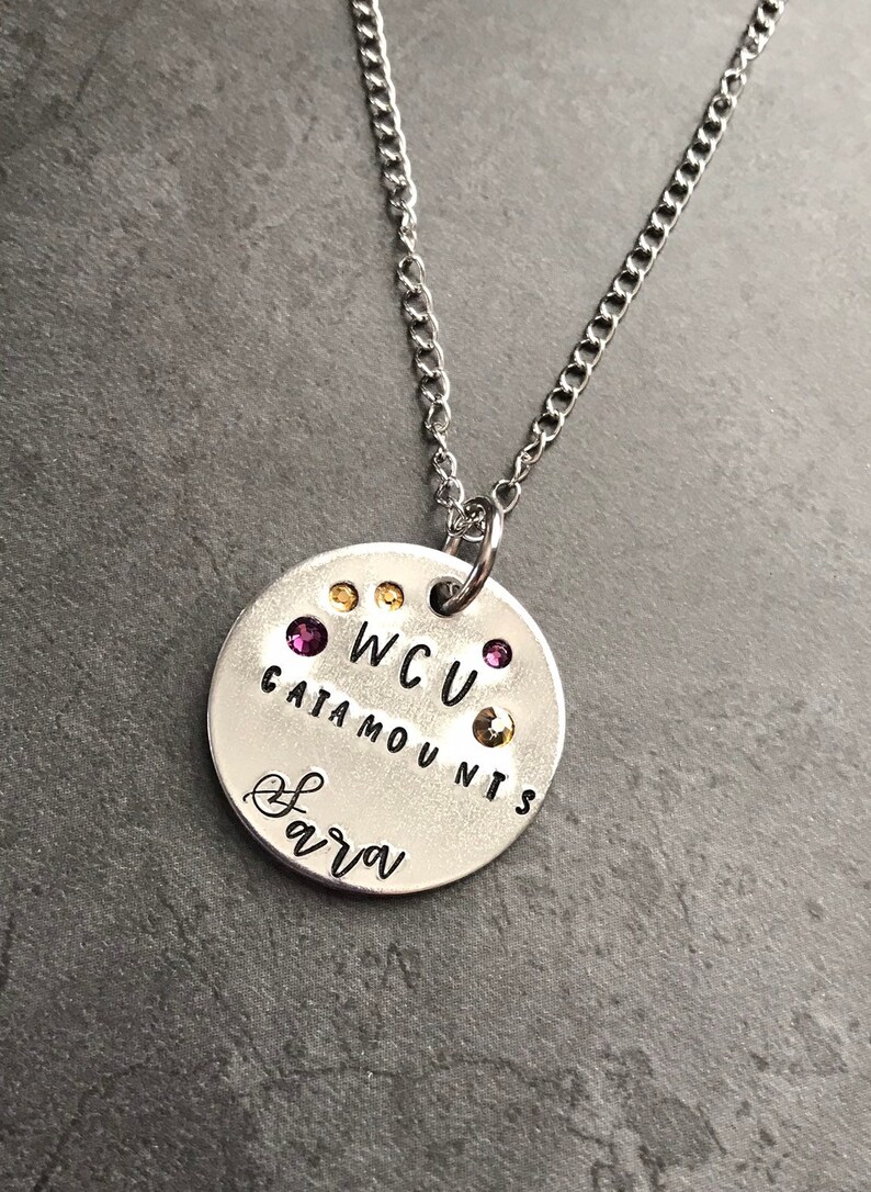 College Catamounts University Mascot Necklace University Graduate Gift ...