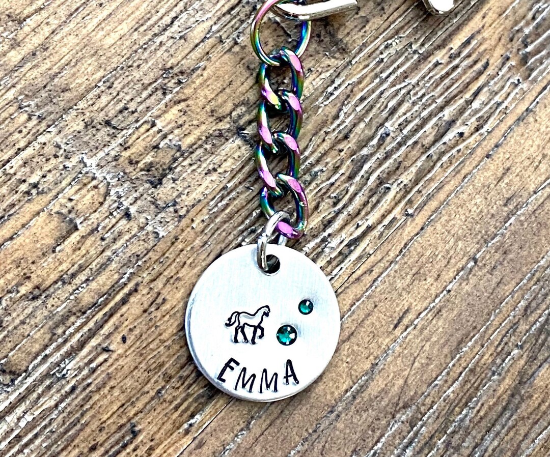 Horse Bridle Metal Name Tag With Swarovski Crystal - Etsy