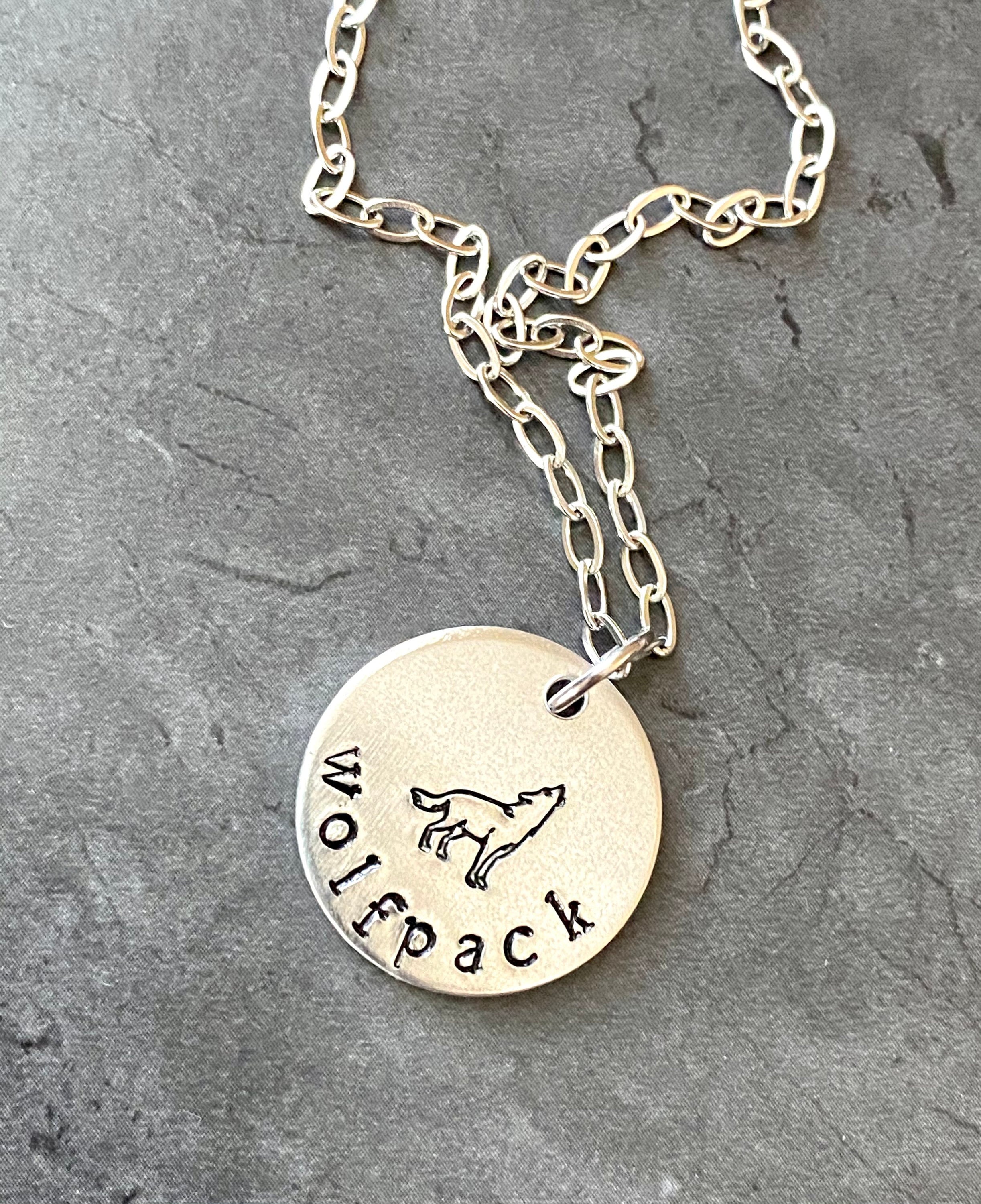 Wolfpack Necklace With Howling Wolf - Etsy