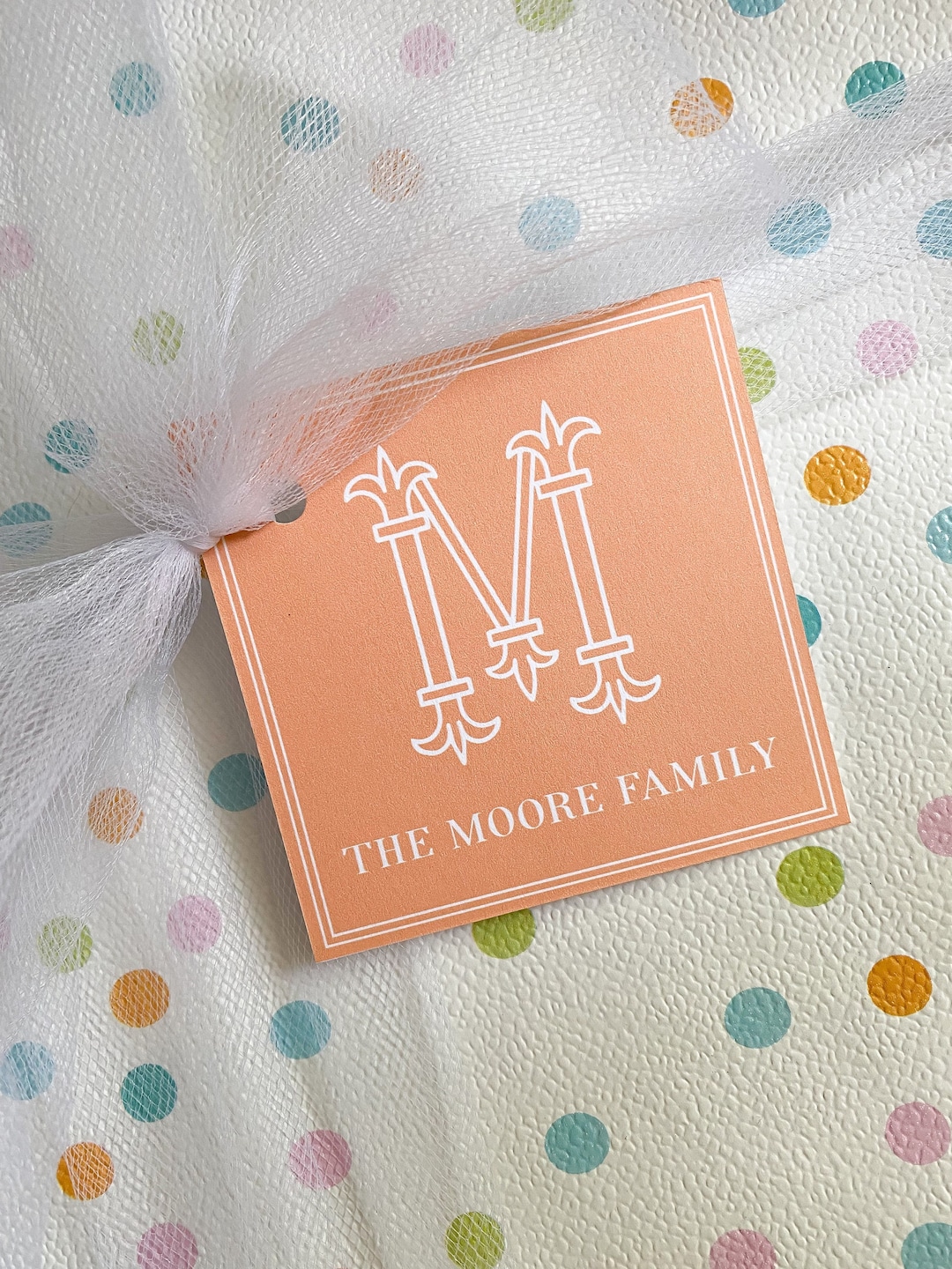 Family Monogram Calling Cards | Initial Enclosure Cards | Family Gift ...