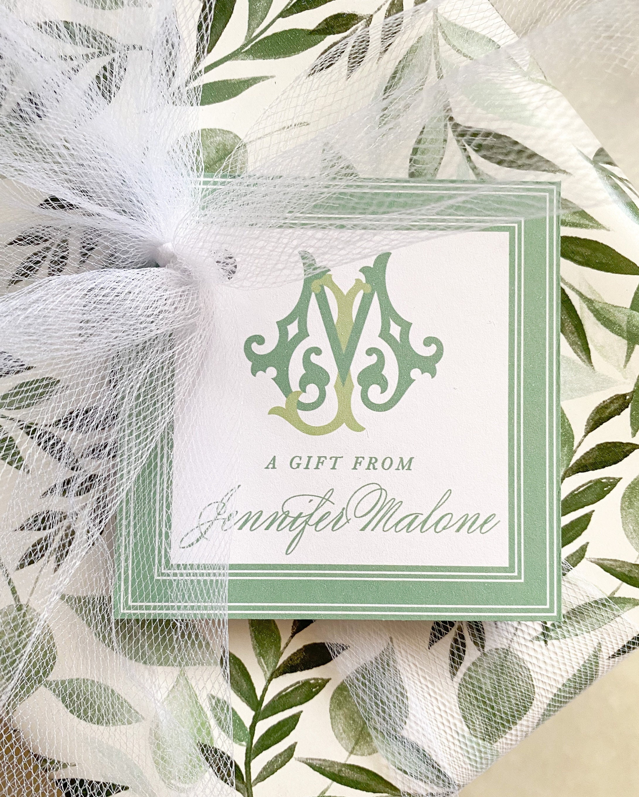 Interlocking Monogram Calling Cards Initial Enclosure Cards - Etsy