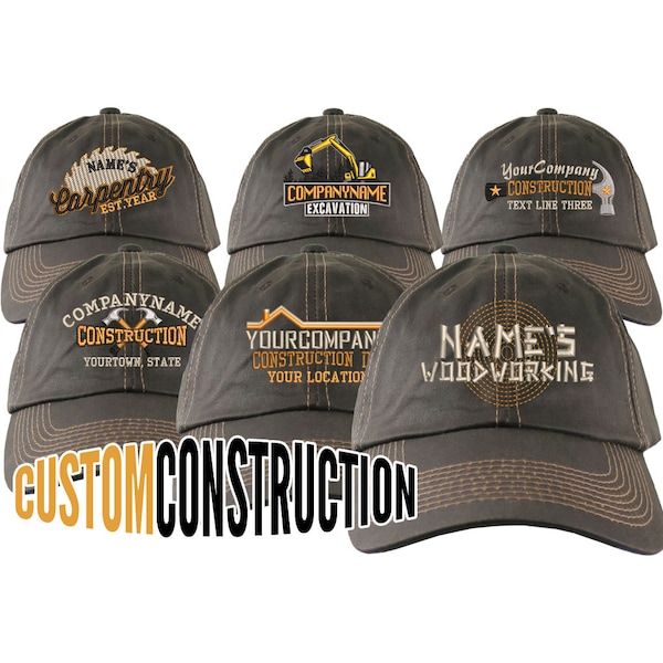 Construction Baseball Cap - Etsy
