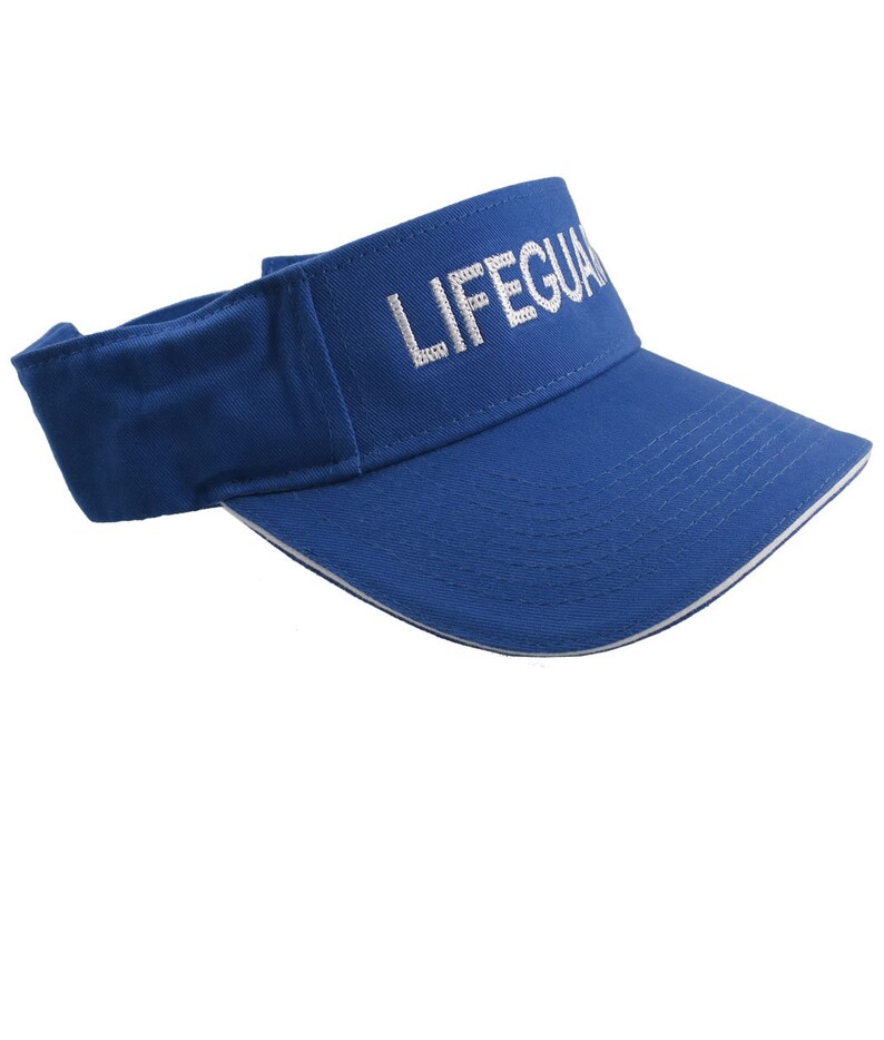 Lifeguard Embroidery on an Adjustable Royal Blue and White | Etsy