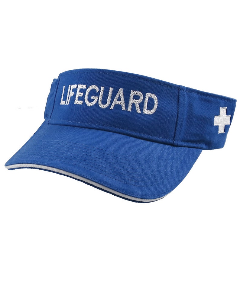 Lifeguard Embroidery on an Adjustable Royal Blue and White | Etsy