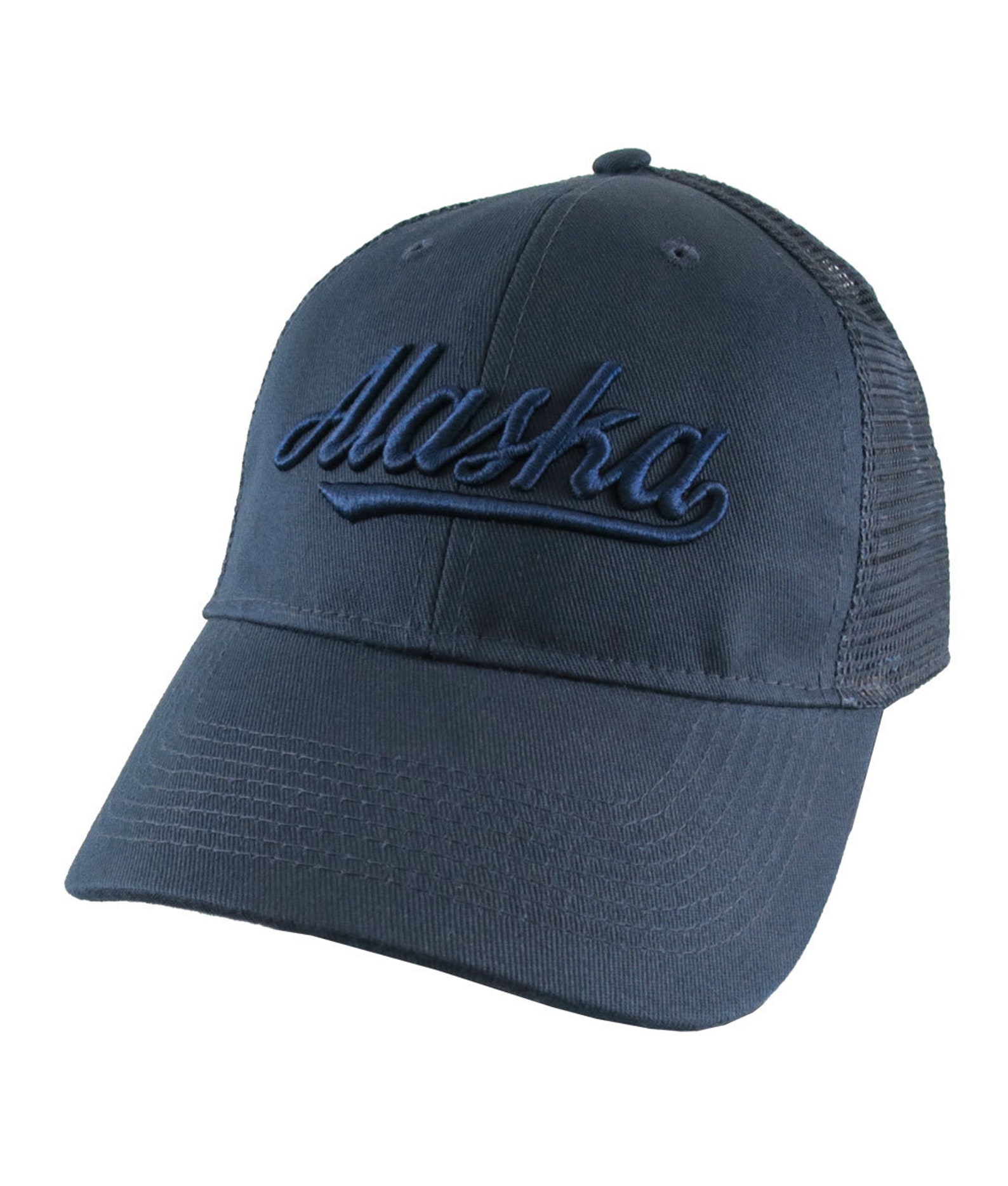 Alaska State 3D Puff Raised Navy Blue Embroidery Design on an - Etsy