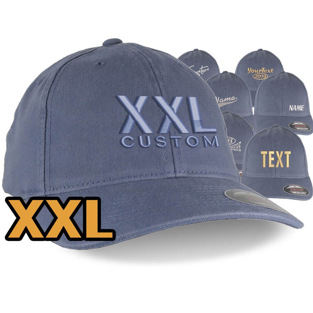 Custom Embroidery on an Oversized Large Head Double XL Fitted ...