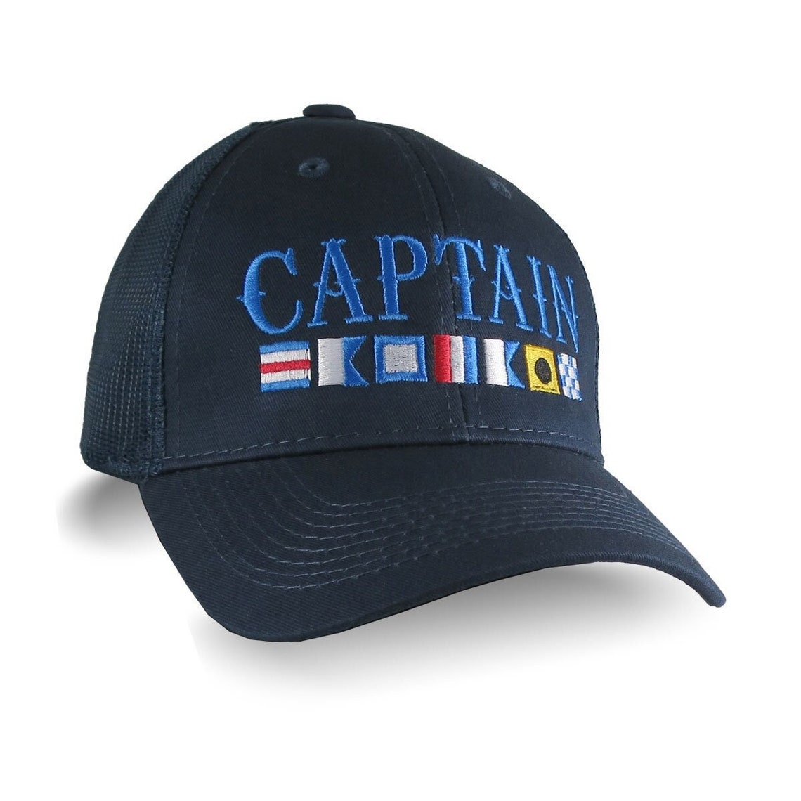 Sea Boat Captain Signal Nautical Flags Spelled Out Embroidery | Etsy