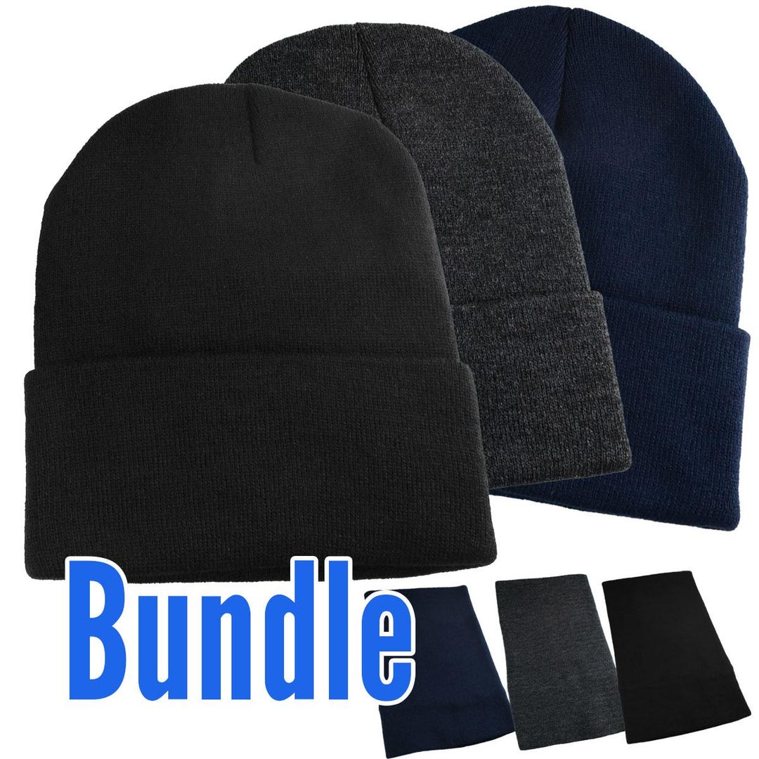 Set of Beanie Cuff Toque and Its Neck Warmer With Options to ...