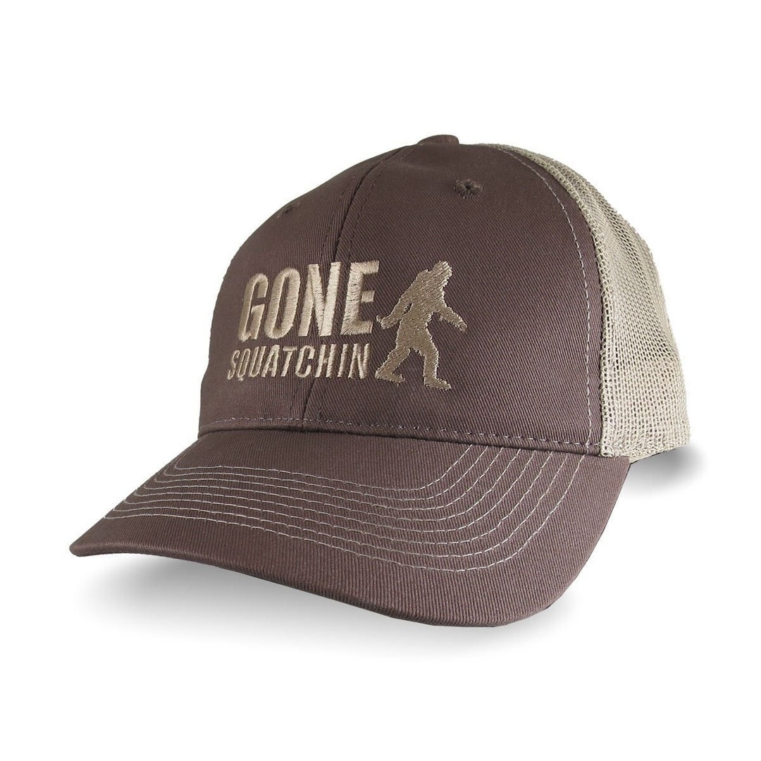 Gone Squatchin Yeti Legend Sasquatch Bigfoot Silhouette Beige ...