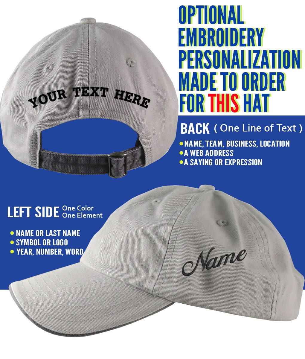 Custom Retirement Embroidery Design Grey Unstructured Classic | Etsy