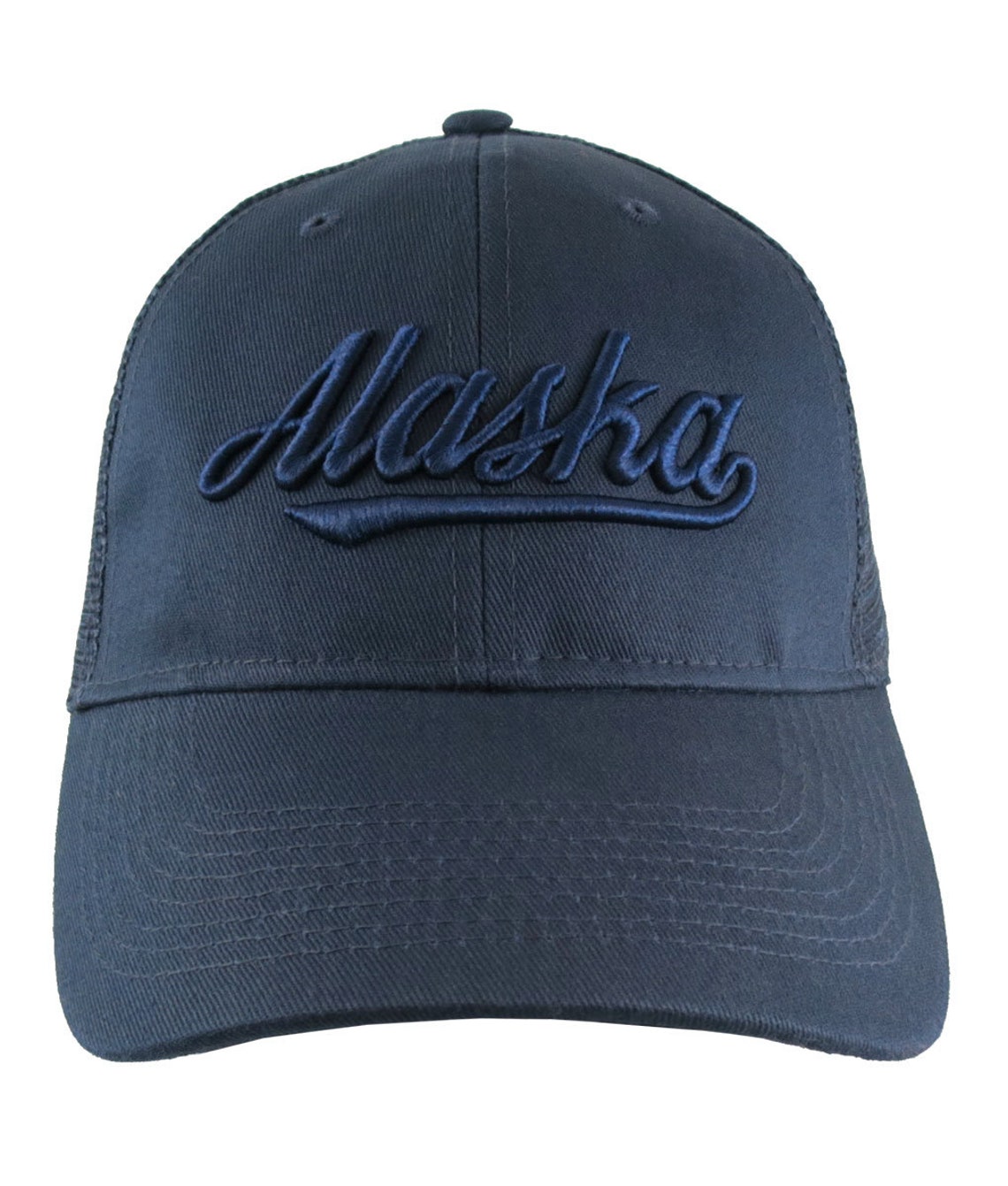 Alaska State 3D Puff Raised Navy Blue Embroidery Design on an - Etsy