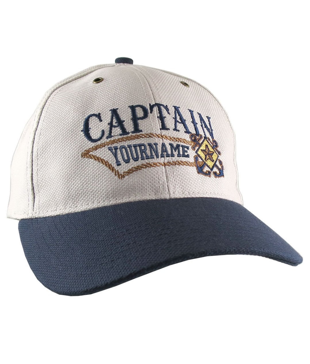 Personalized Nautical Captain Baseball Cap: Embroidered Star Crossed ...