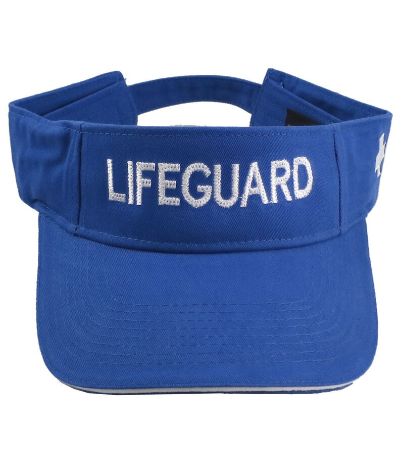 Lifeguard Embroidery on an Adjustable Royal Blue and White | Etsy