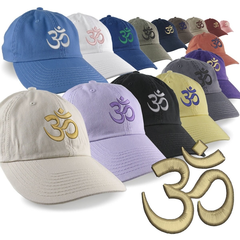 Custom OM Spiritual Symbol Yoga Lifestyle Your Color Embroidery Design ...