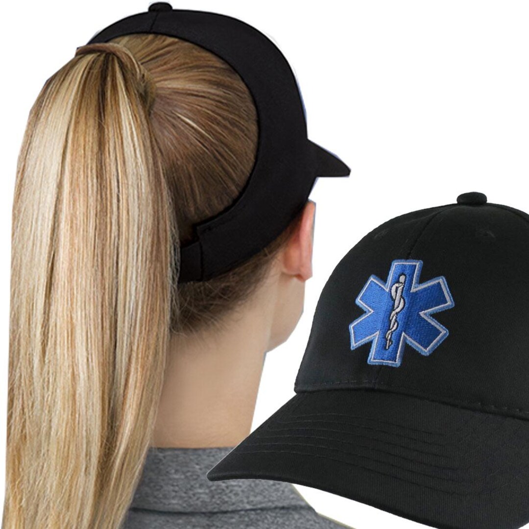 Paramedic Star of Life Embroidered Ponytail Baseball Cap - Etsy