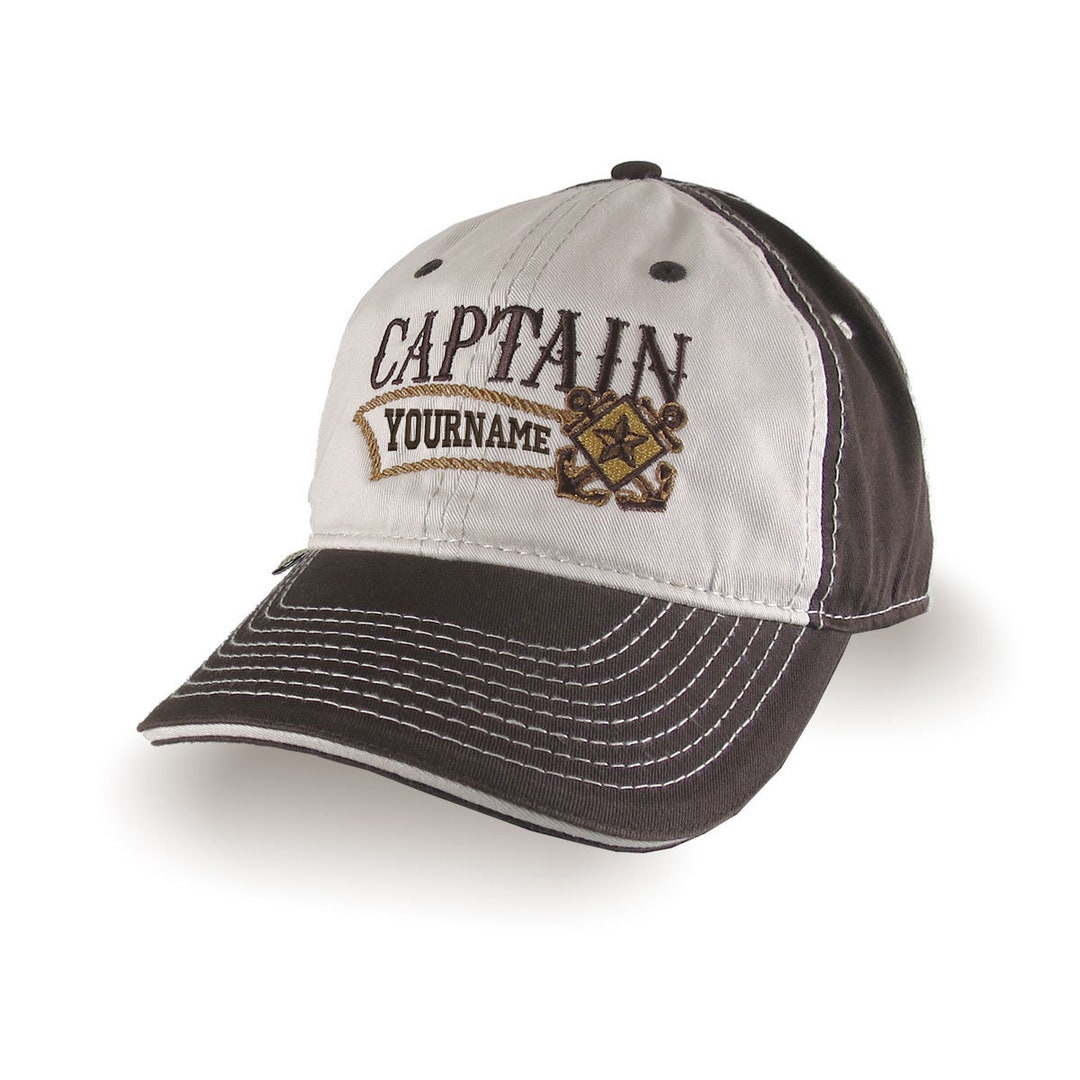 Nautical Star Crossed Anchors Boat Captain and Crew Personalized ...