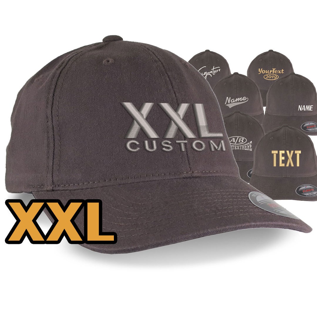 Custom Embroidery on an Oversized Large Head Double XL Fitted ...
