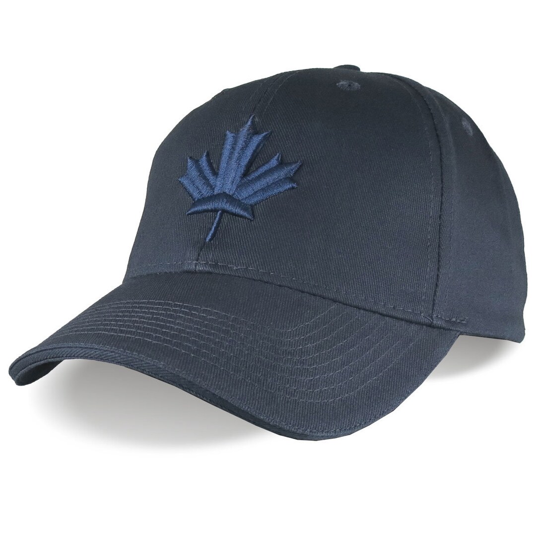 Navy Blue Canada Maple Leaf Baseball Cap - Personalized Embroidery ...
