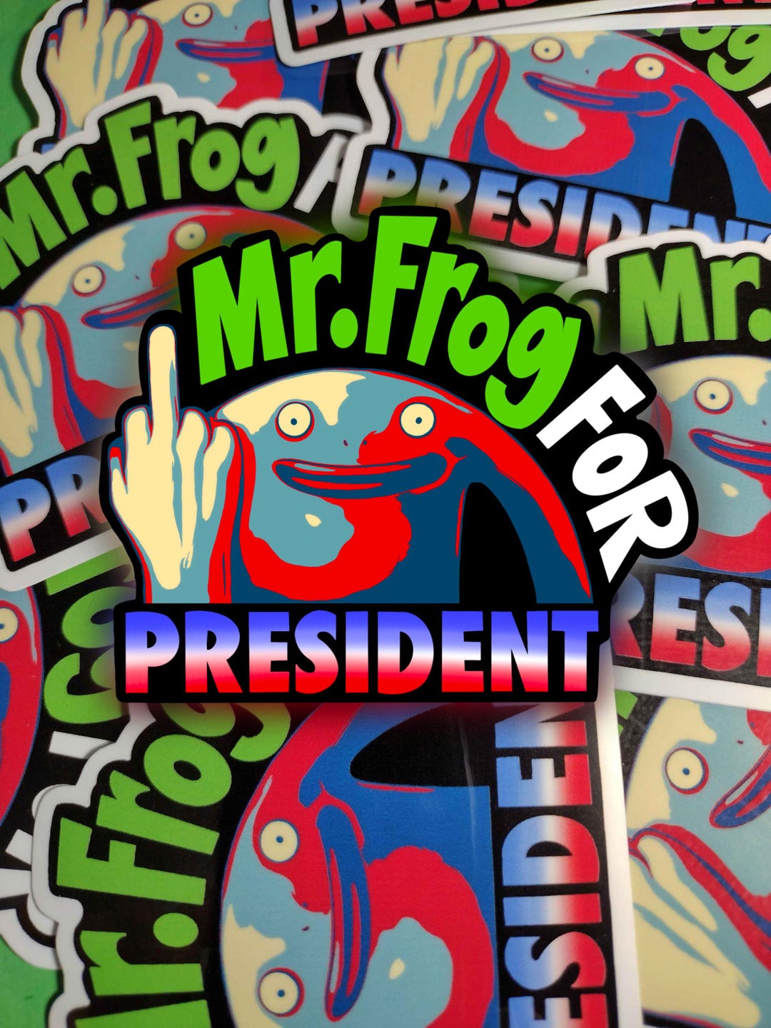 Mr.frog for President Inspired Sticker - Etsy