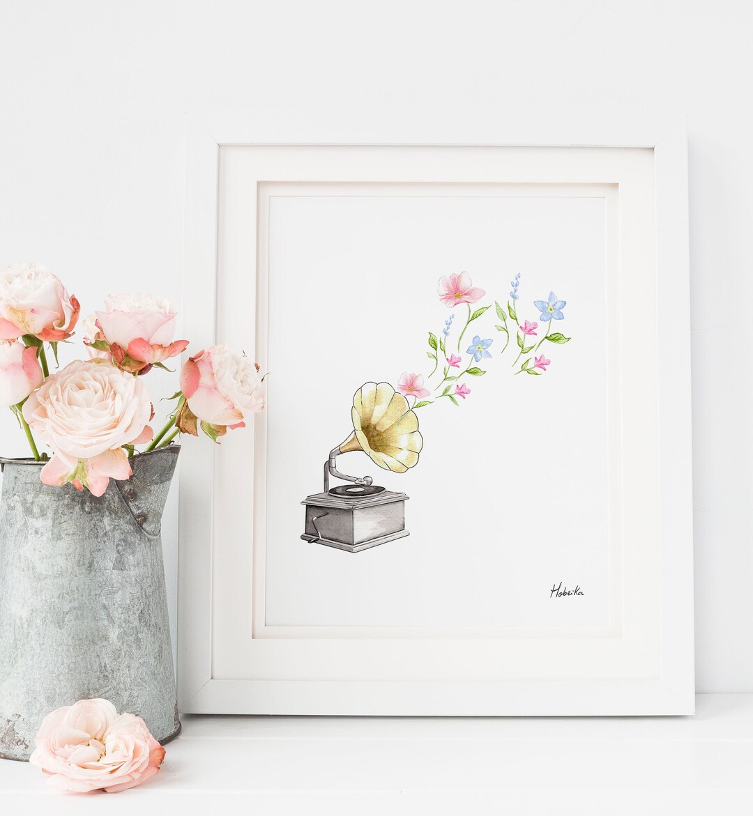 Symphony, Gramophone, Music Art Print, Made in Quebec Canada ...