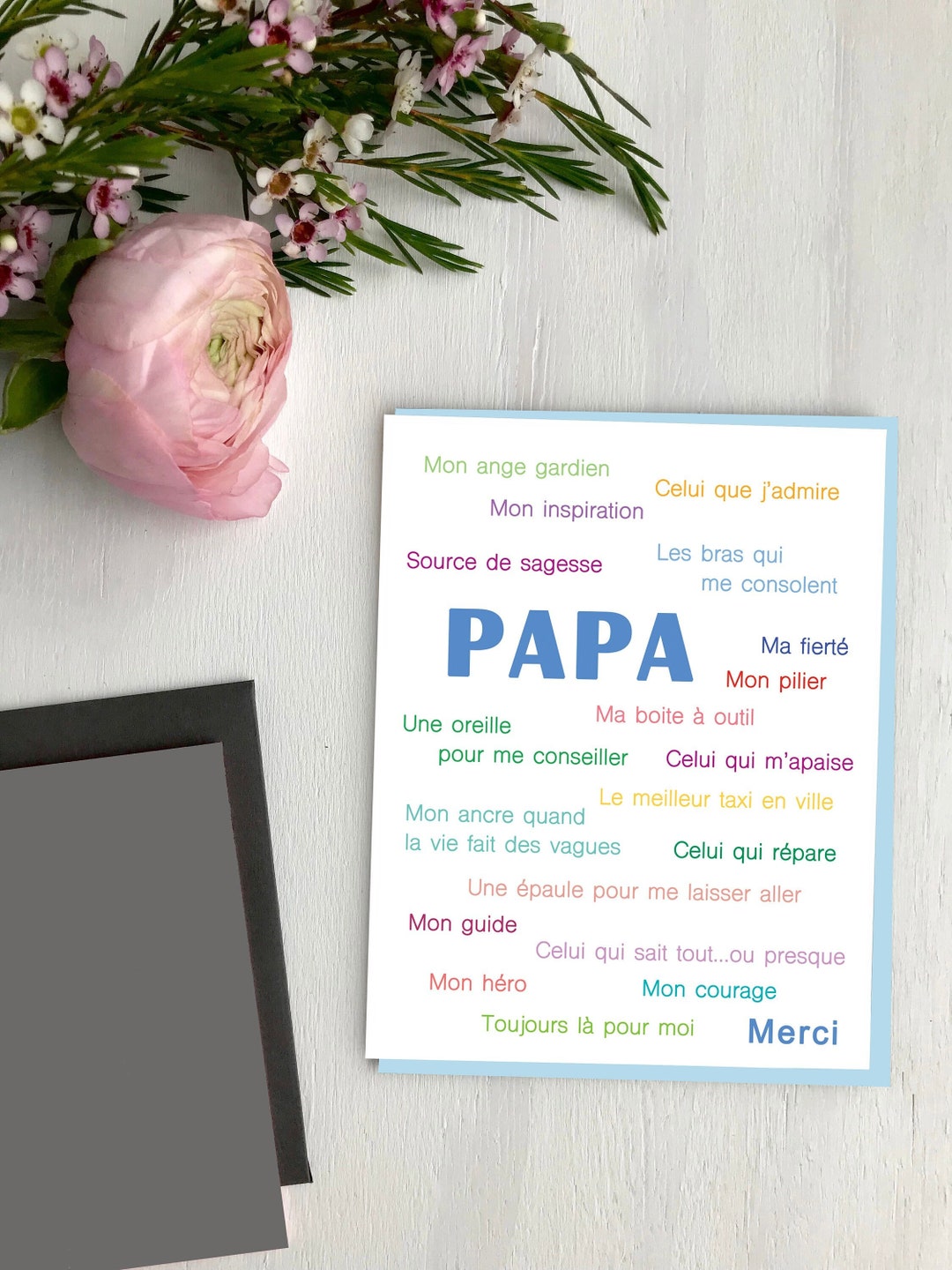 Papa Father's Day Greeting Card Made in Quebec Canada Papa Carte De ...