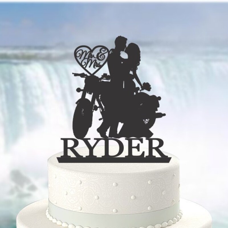 Motorcycle Cake Topper - Etsy