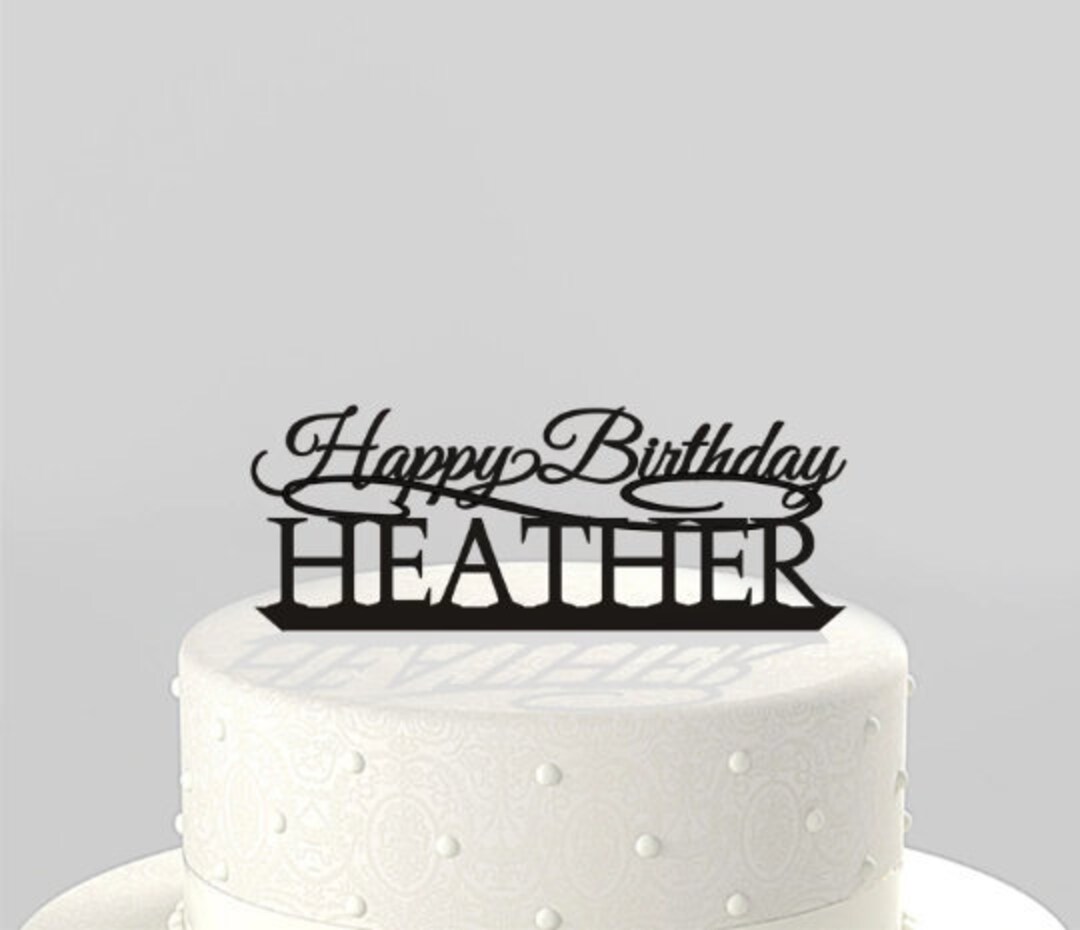 Birthday Cake Topper Personalized With Name, Acrylic Cake Topper [ctbd ...