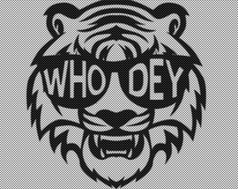 Who Dey Tiger SVG, Who Dey SVG, Tiger SVG, Bengals Svg, Cricut Svg, Dxf ...