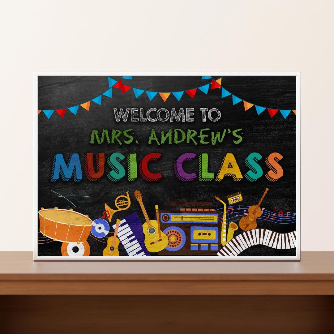 Personalized Welcome Classroom Poster, Elementary School Teacher Poster ...