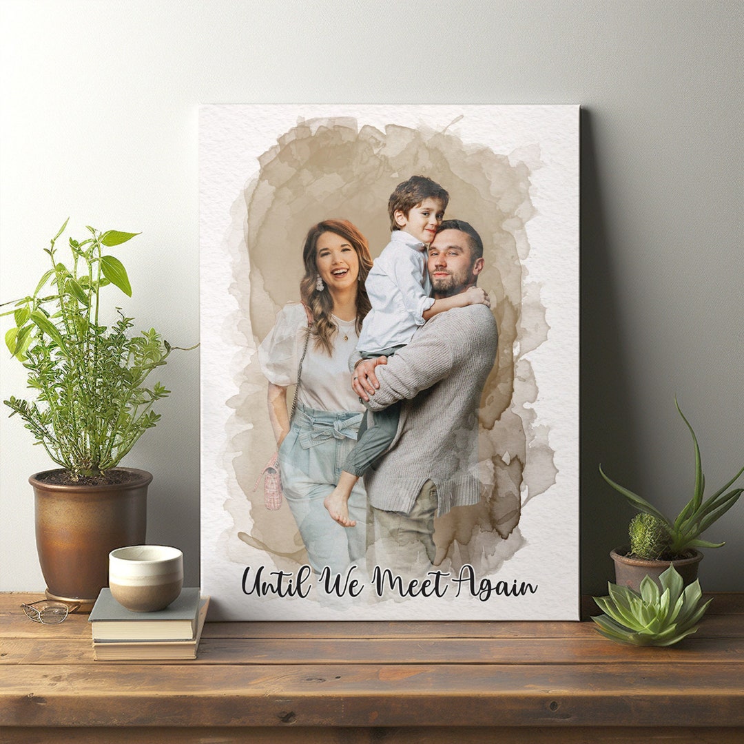 Personalized Family Drawing, Add Deceased Loved One to Picture Custom ...