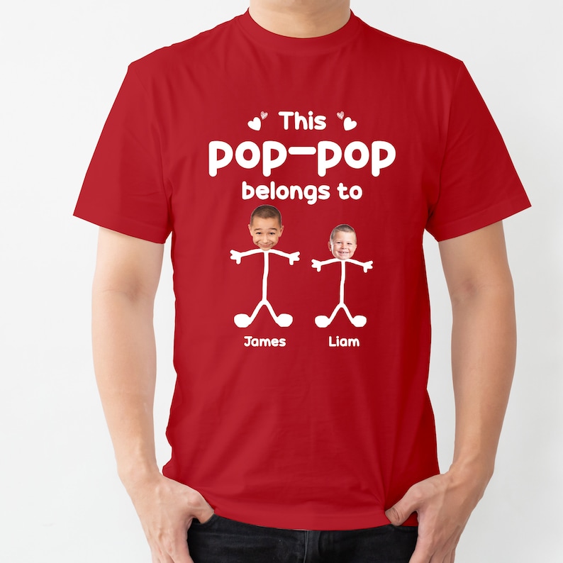 Personalized This Dad Belongs to T-shirt – Custom Kids’ Names for Dad ...