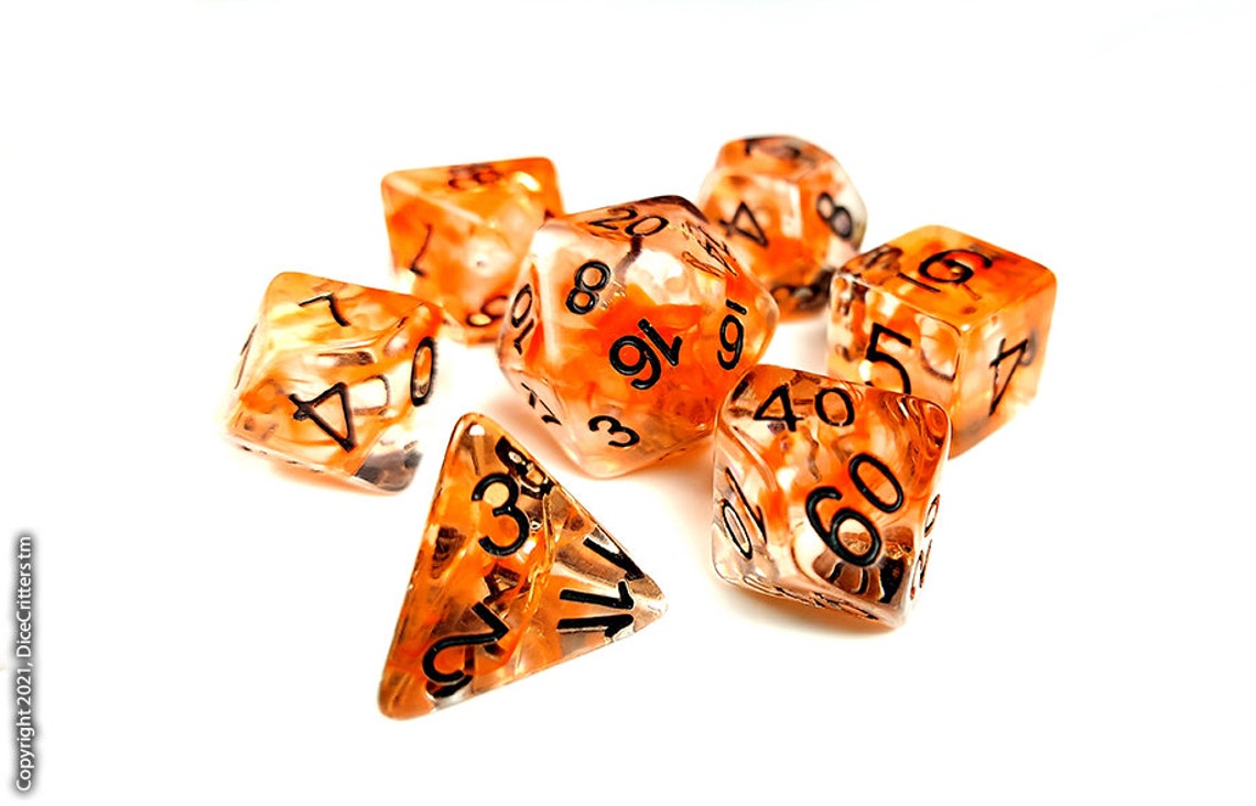 Dnd Dice Set / Rogue Dagger in Red / Tabletop RPG Polyhedral - Etsy