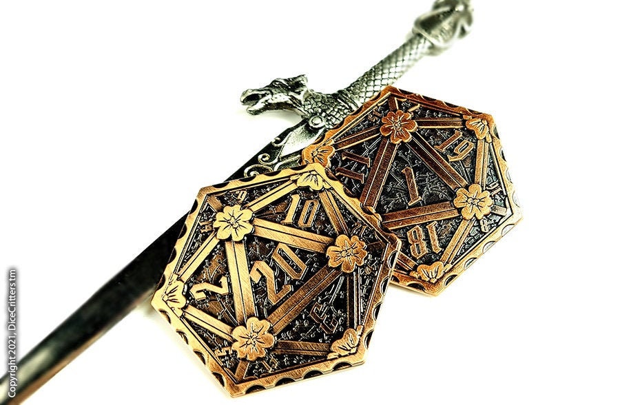 2-sided D2 Dnd Coin / Flip for It CRIT or FAIL / RPG - Etsy