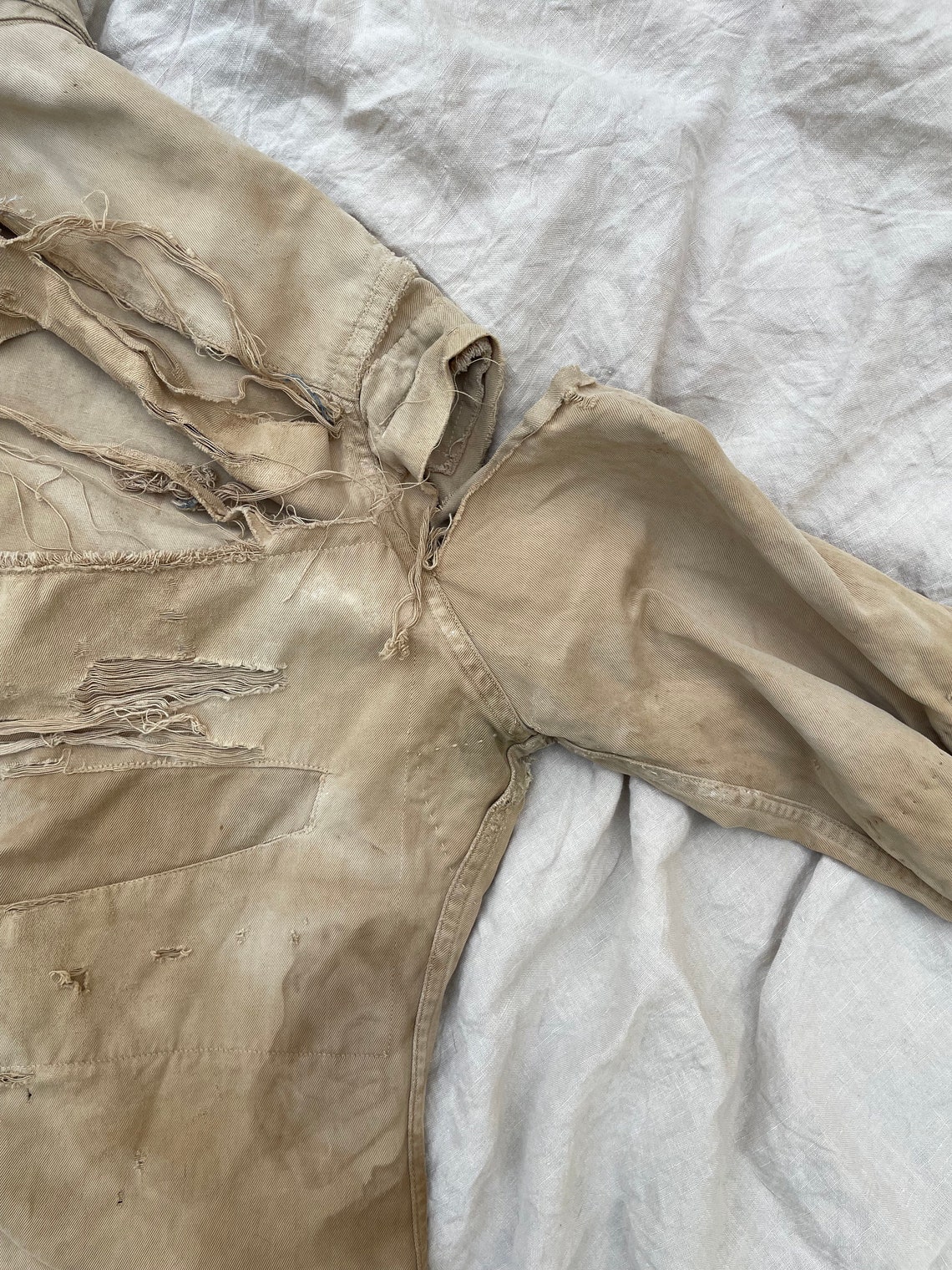 Thrashed Military Shirt / Movie Prop Shirt - Etsy