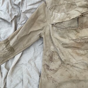 Thrashed Military Shirt / Movie Prop Shirt - Etsy