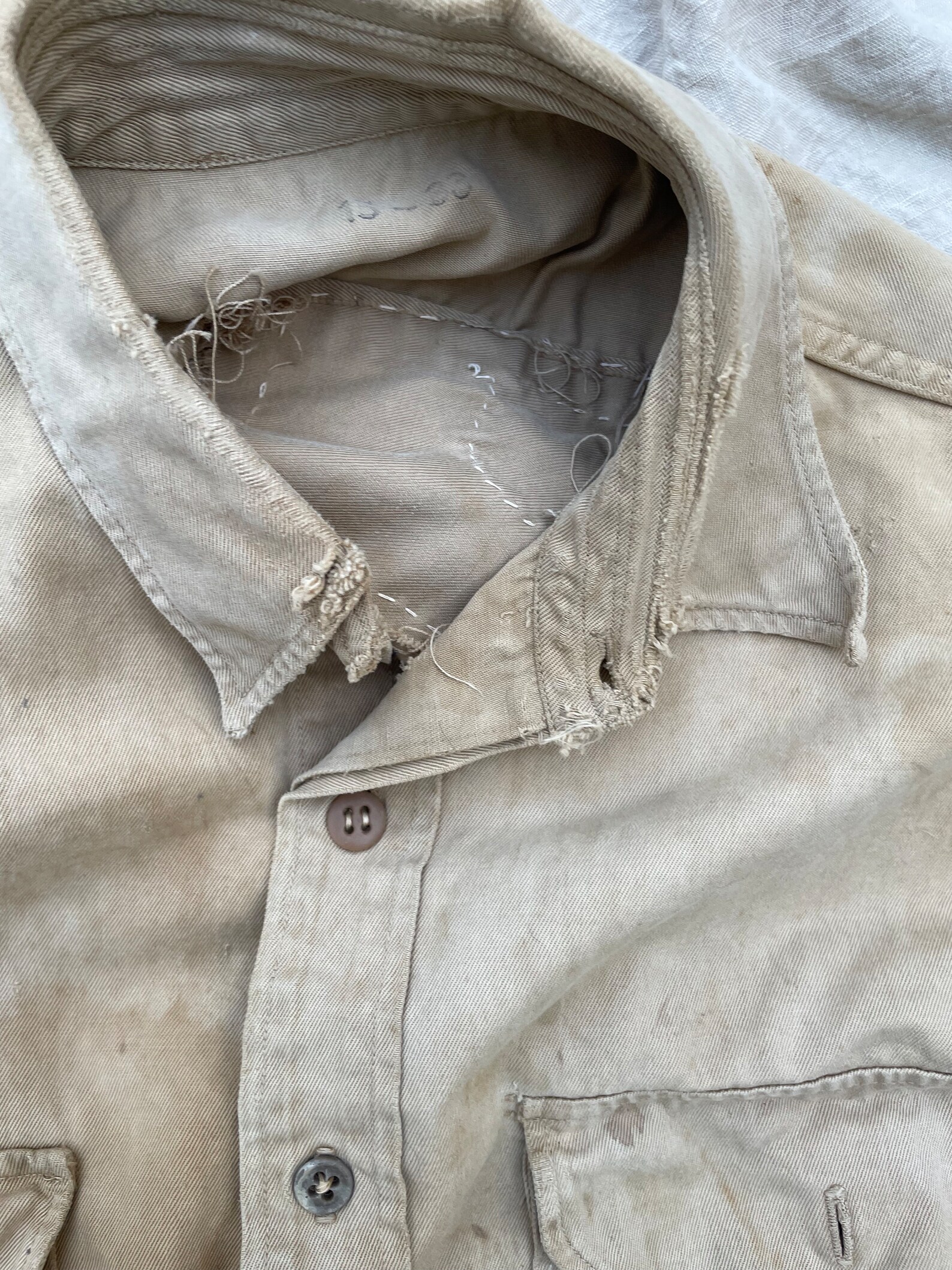 Thrashed Military Shirt / Movie Prop Shirt - Etsy