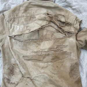Thrashed Military Shirt / Movie Prop Shirt - Etsy