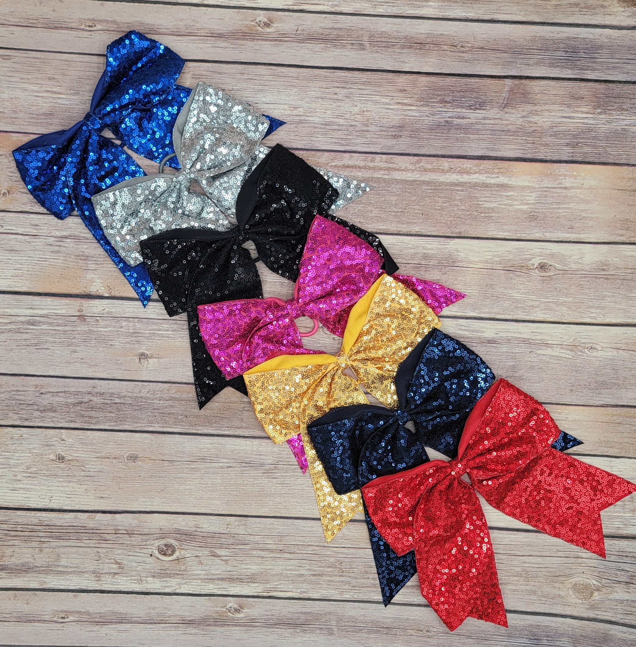 Sequin Glitter Cheer Bow: Sparkle Hair Bow - Etsy