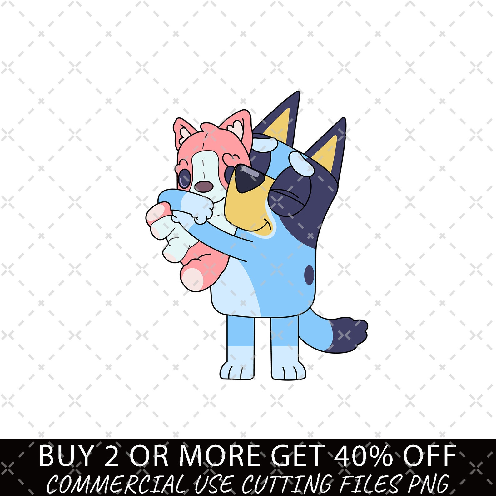 Bluey Pink Png, Bluey Friends Instant Download Png, Ready to Print ...