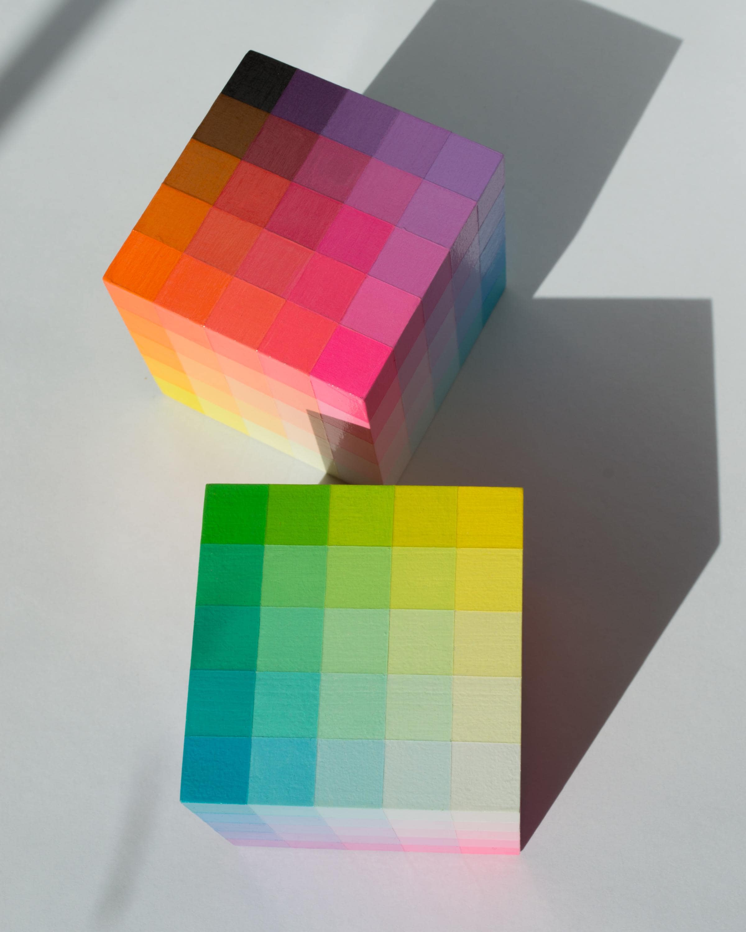 Color Cube 3d Rainbow Color Theory Sculpture Painting - Etsy