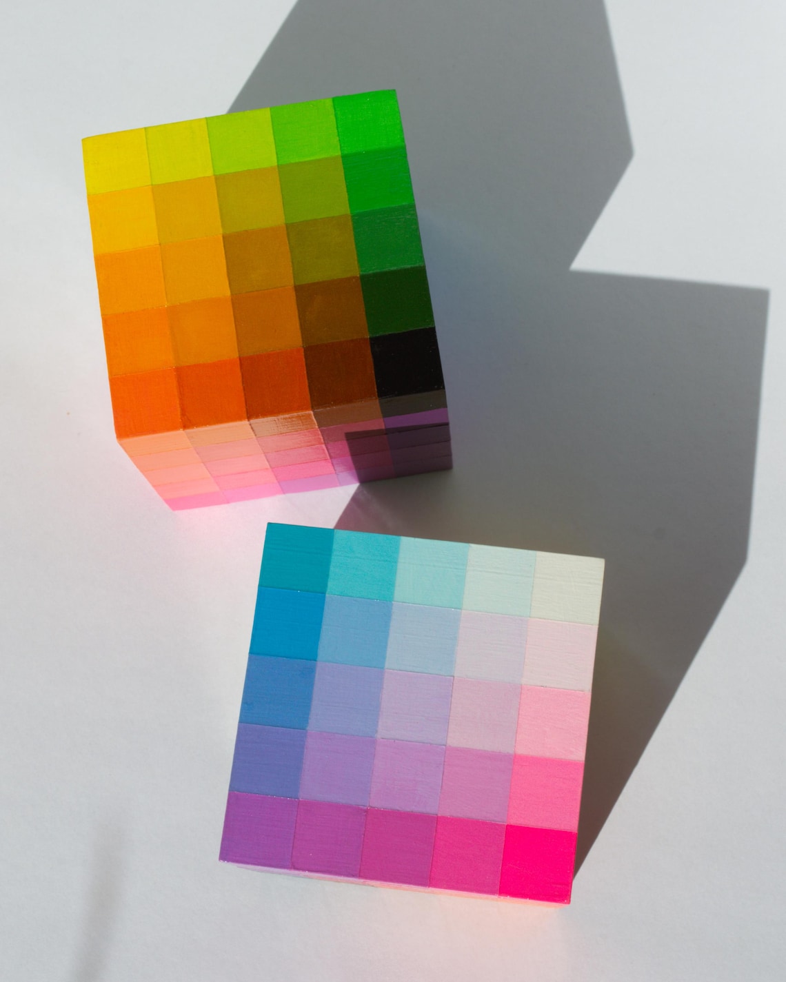 Color Cube (primary to Black) 3d Rainbow Color Theory Sculpture ...