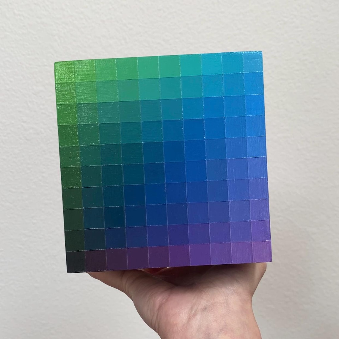 Mega Color Cube 3d Rainbow Color Theory Sculpture Painting - Etsy