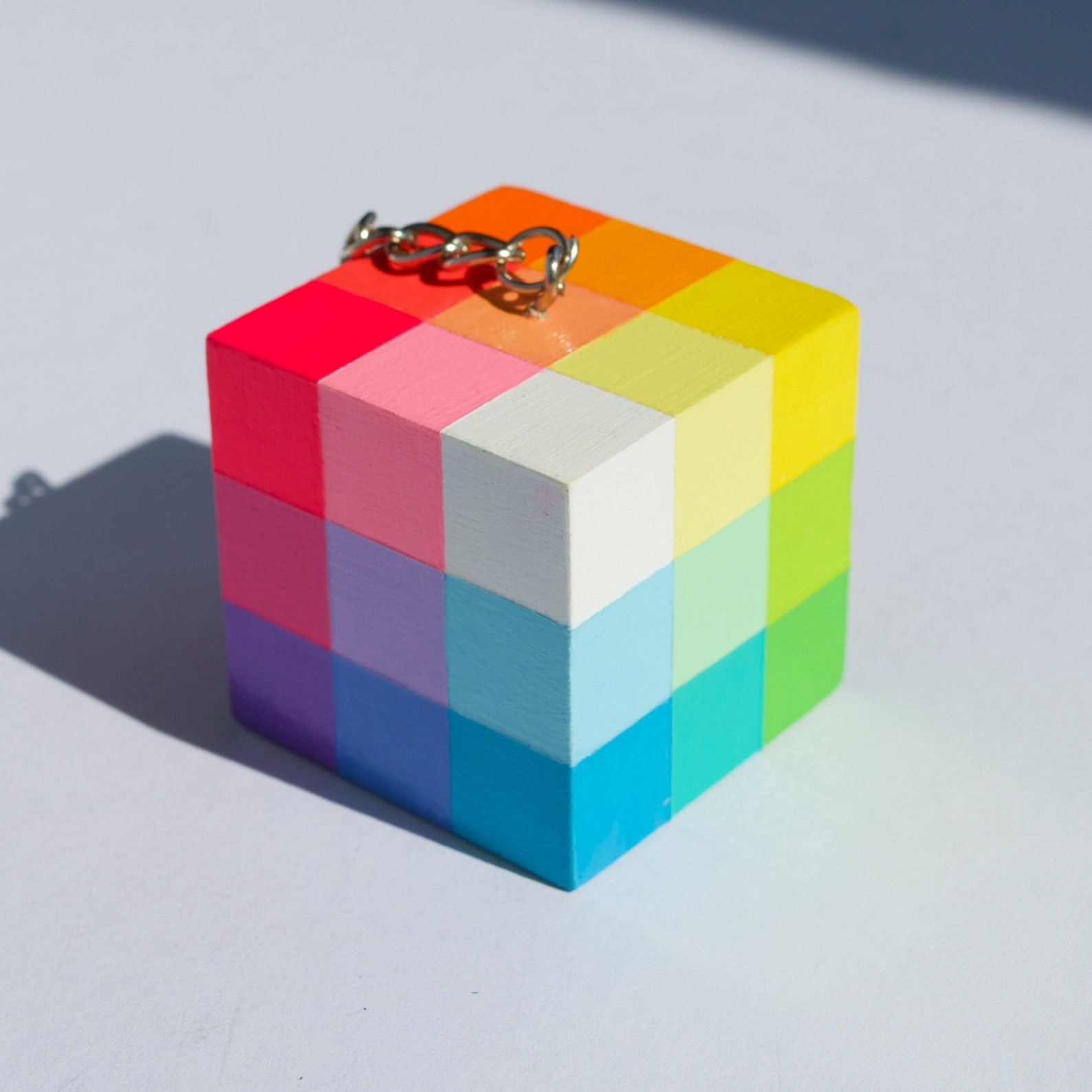 Mini Color Cube 3d Rainbow Color Theory Sculpture Painting - Etsy